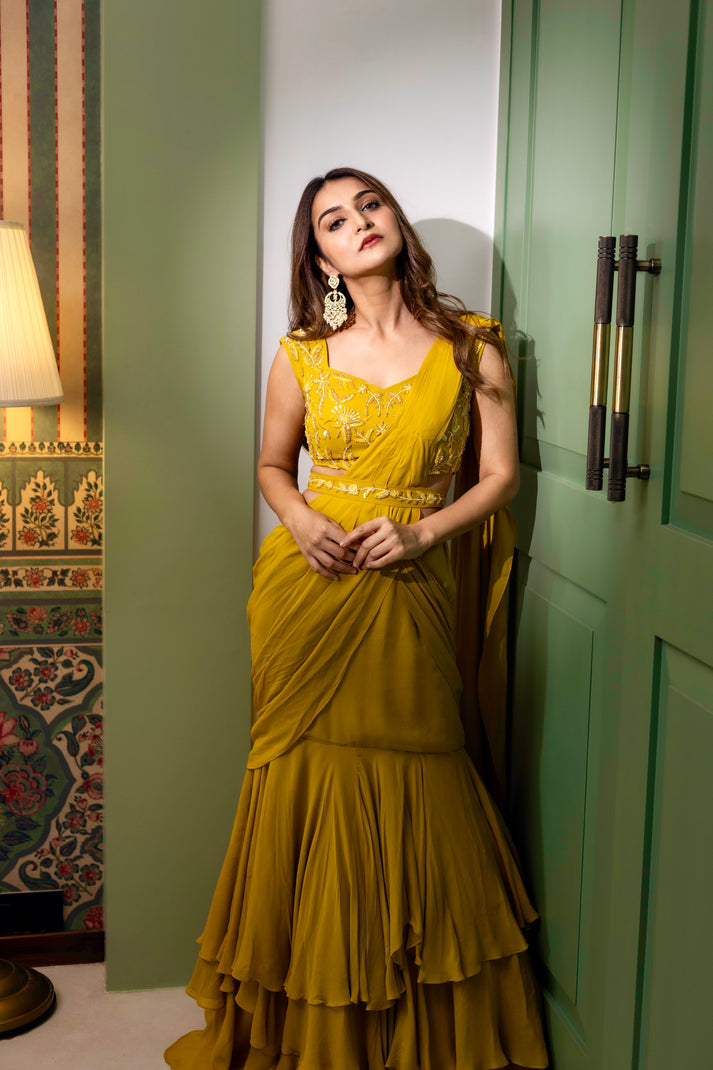 Marigold Saree – Dajwaree